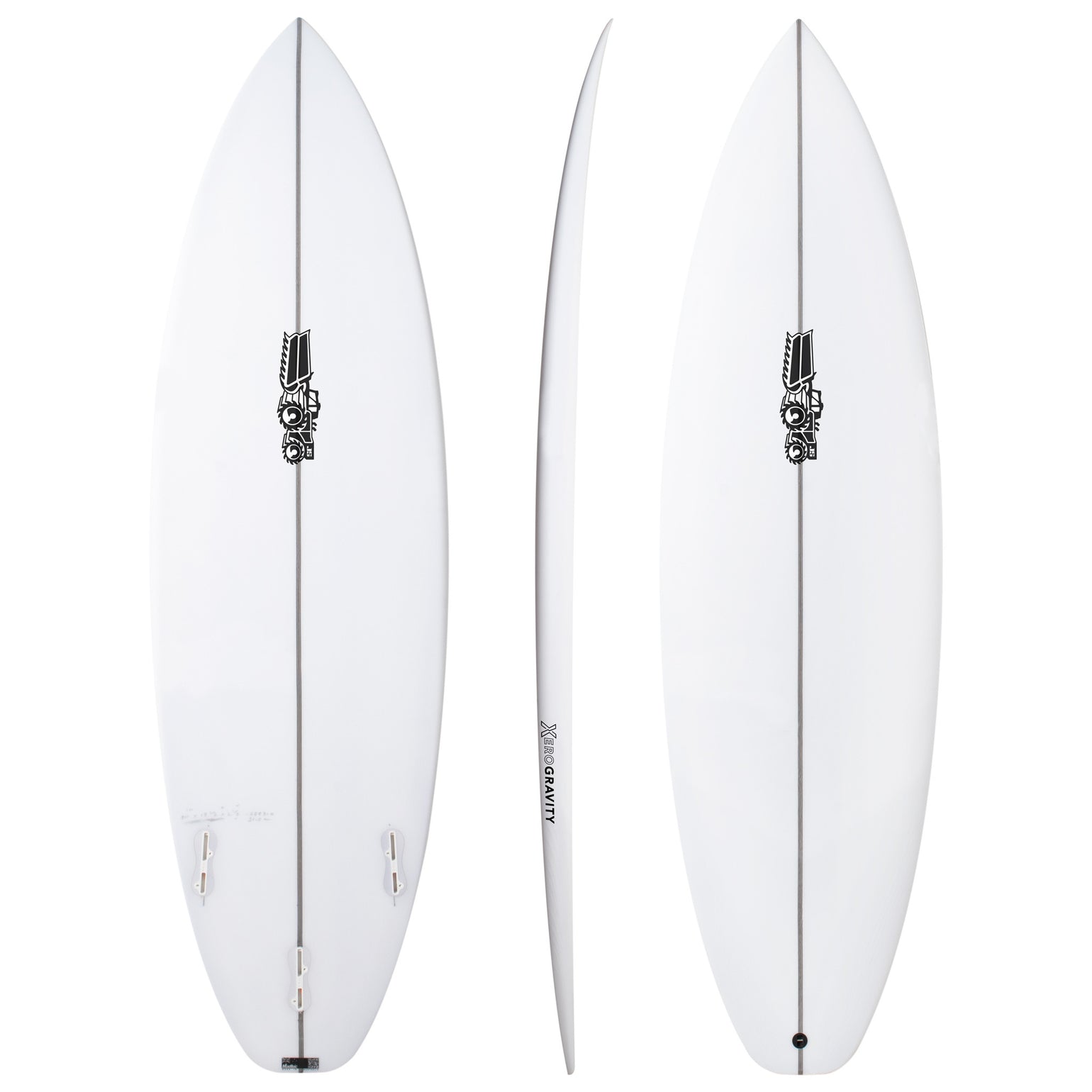 Xero Gravity 6'2" x 20 1/4" X 2 11/16" - 36.10L, Squash, 3x FCS 2 Fin ...